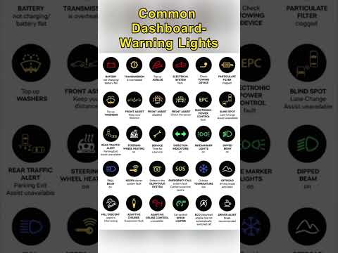 Common Dashboard Warning Lights