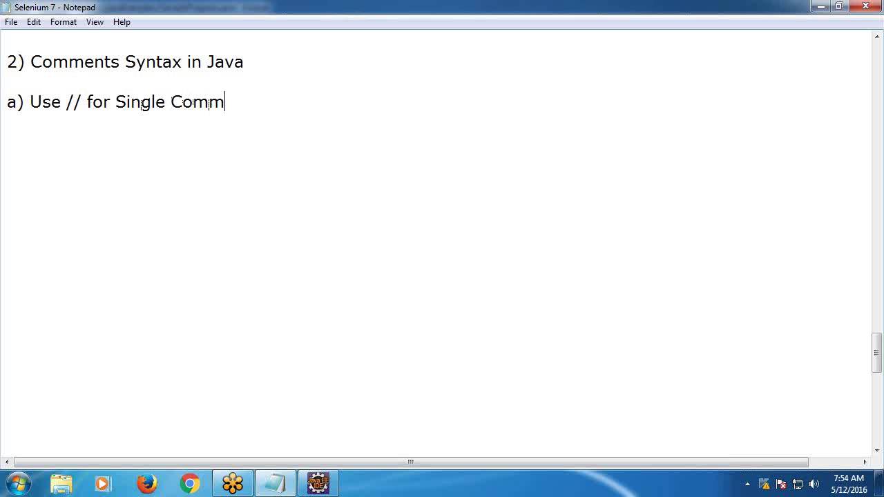 Java Tutorial 5: Comments in Java Programs