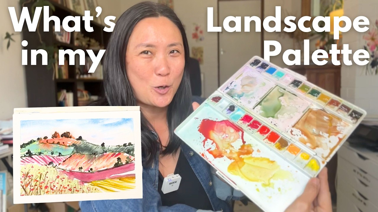 All the colours I chose for my Landscape Palette and Why.