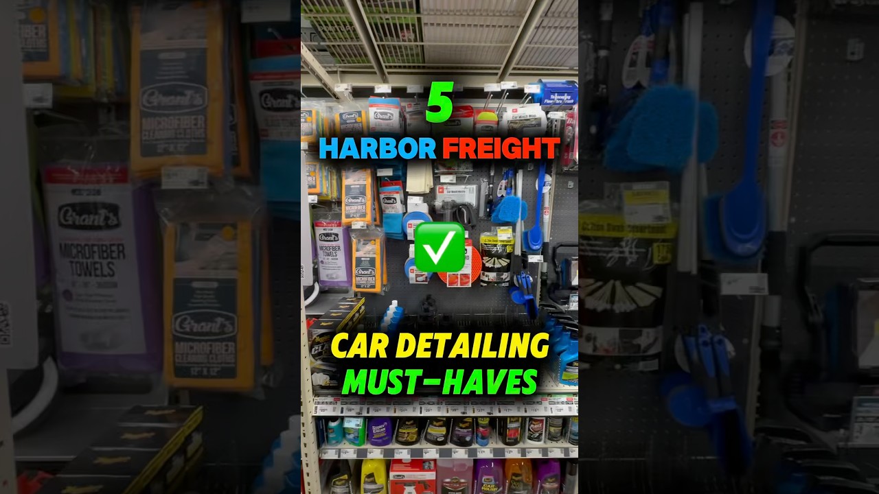The BEST Car Detailing Products, Tools, & Equipment at Harbor Freight