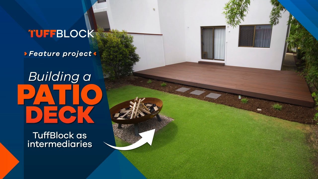 Building A Low Profile Patio Deck (with TuffBlock as an intermediary)
