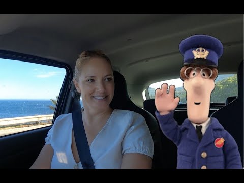 Postman Pat and I cruising in the Suzuki S-Presso