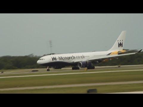 British Heavies | Orlando Sanford Airport | Monarch Airlines & Thomson Airways | 2x A330, 767-300
