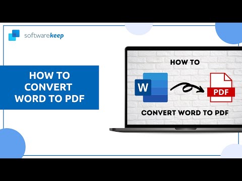 ⚡How To Convert WORD to PDF ✅ (2022)