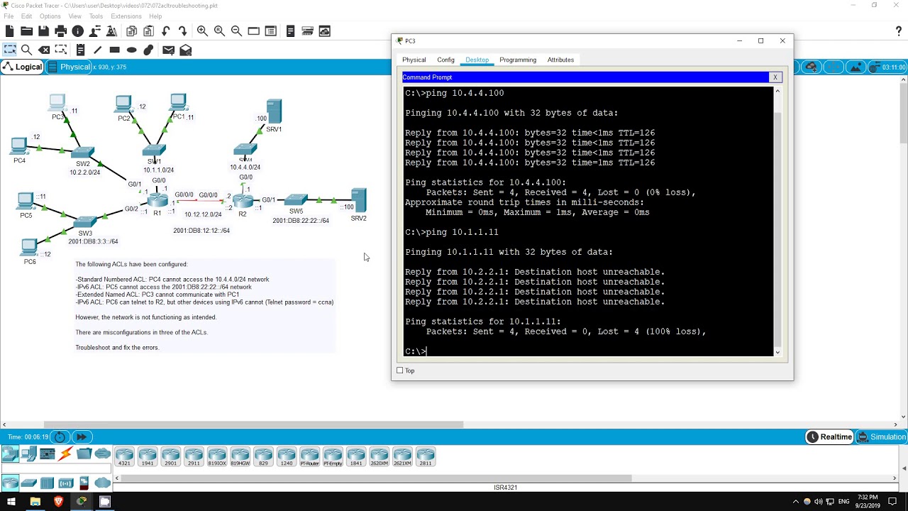 FREE CCNA Lab 072: ACL Troubleshooting