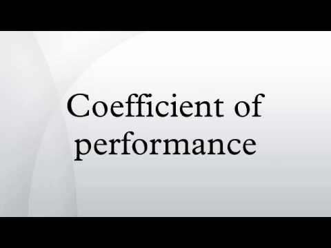 Coefficient of performance