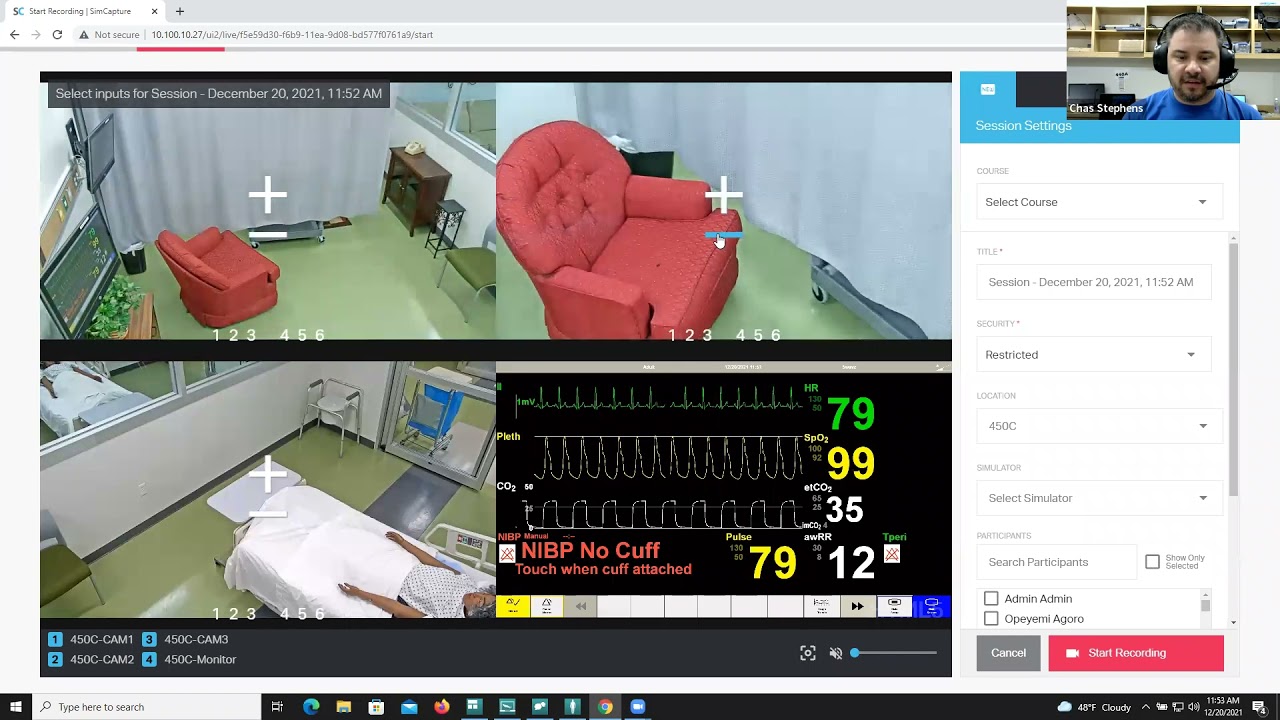 Operating Sim Capture