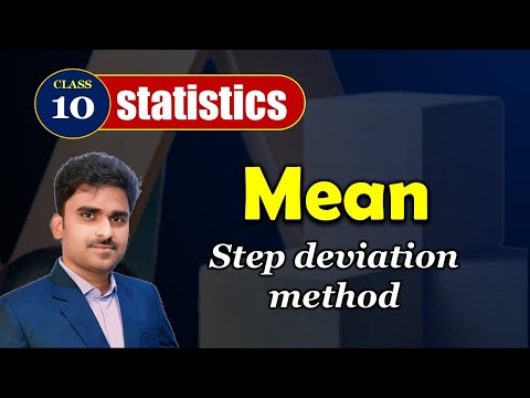 10th class Statistics || Mean || Step deviation method in telugu || Mathstech