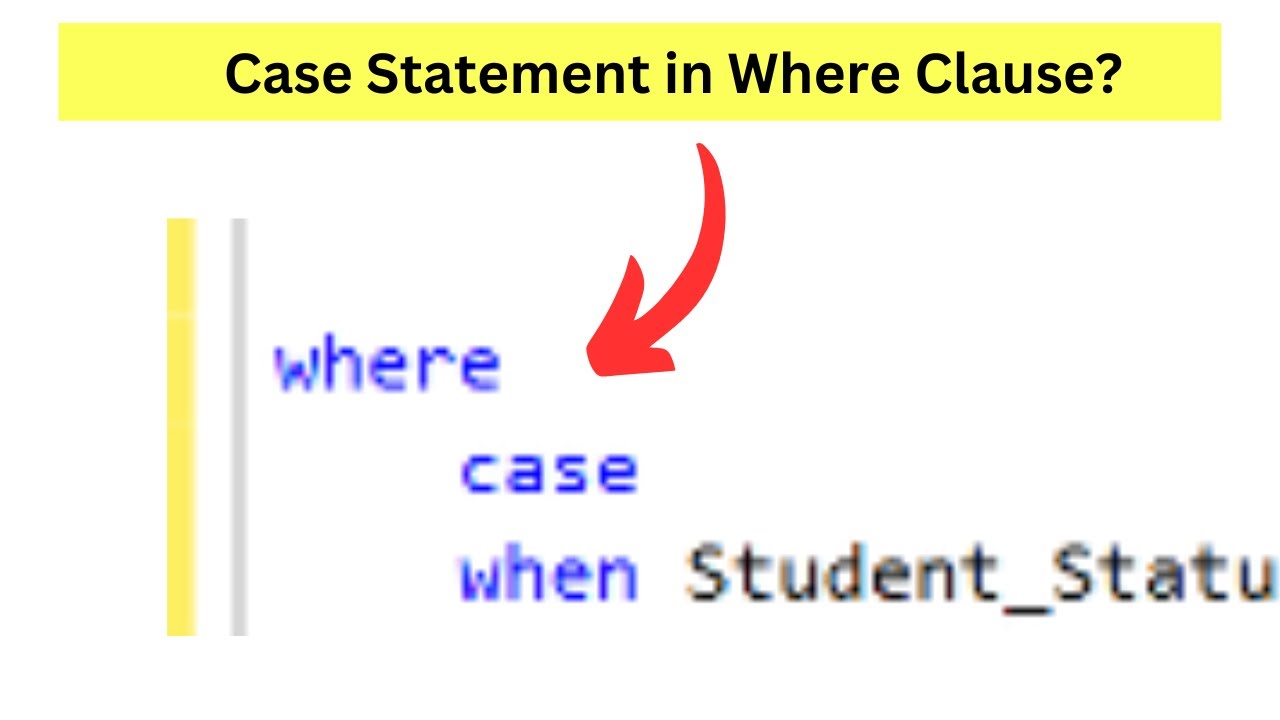 #SQL Using a Case Statement in Where Clause. #datascience #sql #programming
