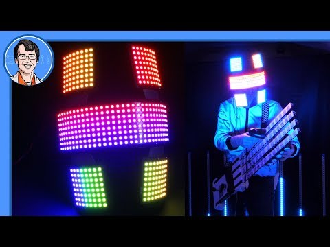 Building a 512 LED DJ Helmet