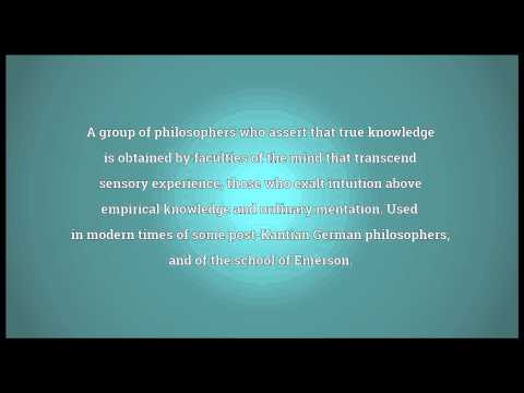 Transcendentalist Meaning