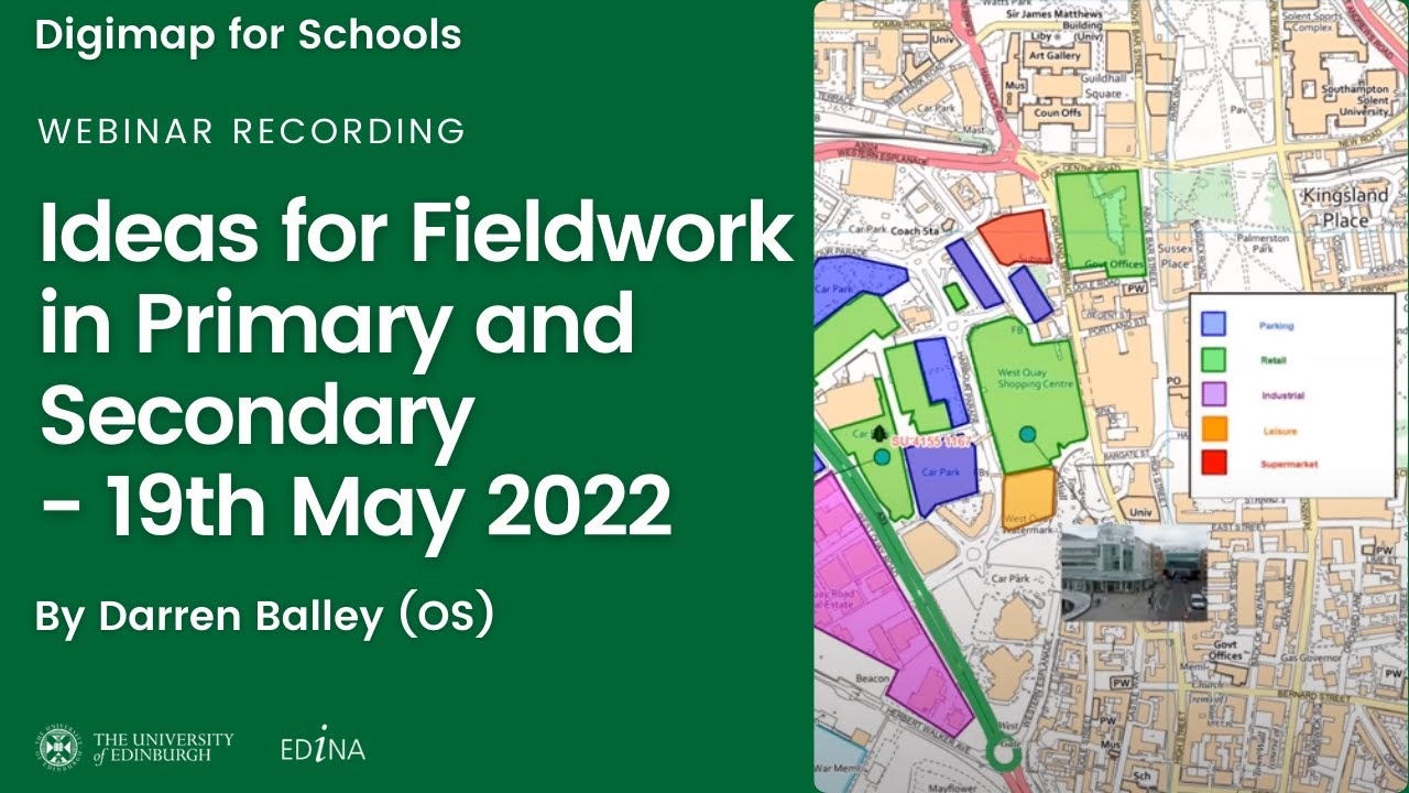 Ideas for Fieldwork in Primary and Secondary  - A webinar with Darren Bailey (OS) 19th May 2022