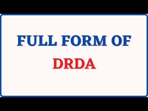 Full Form Of DRDA