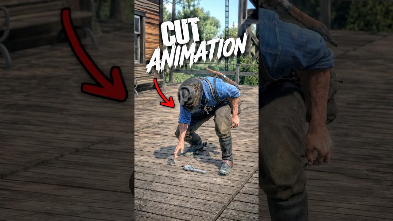 This Animation Was CUT From RDR2.. #shorts #reddeadredemption #reddeadredemption2 #details