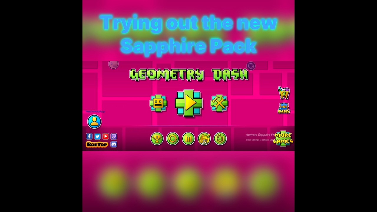 Trying out the new Sapphire Pro in Geode! #shorts #gd #geometrydash