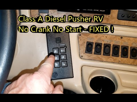 Class A RV on Freightliner XC - No Crank No Start - FIXED !! How to Troubleshoot