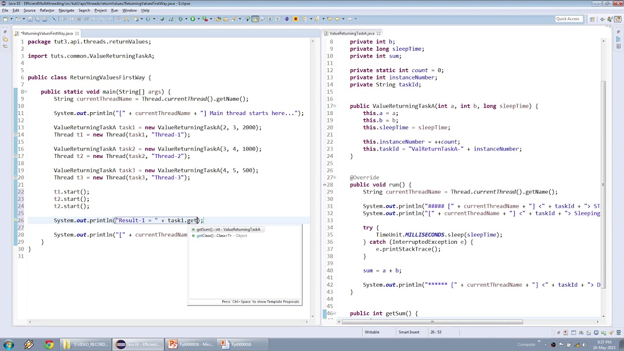 Returning Values First Way : Efficient Java Multithreading with Executors