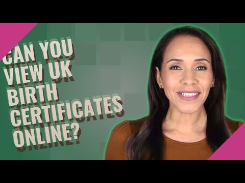 Can you view UK birth certificates online?