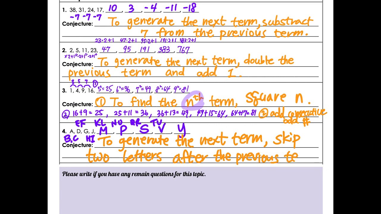 #Highschool #Math #Geometry | (Complete) Inductive Reasoning & Conjecture