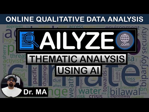 AILYZE.com - Online Thematic Analysis Using AI with AILYZE - Online Qualitative Research With AILYZE