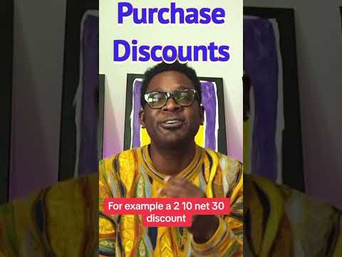 How to Record a Purchase Discount? ACCOUNTING IS A JOKE🤡 #accounting