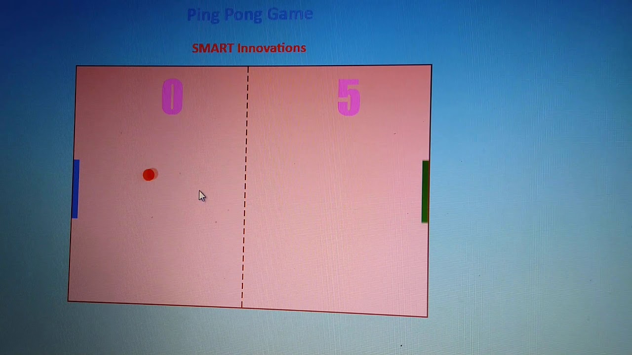 JavaScript Project - Ping Pong Game
