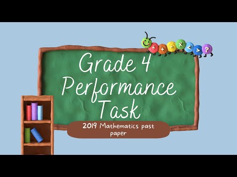 Grade 4 Mathematics Performance Task past paper| PEP Practice