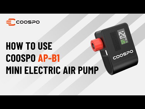How to Use Coospo AP-B1 Mini Electric Air Pump?