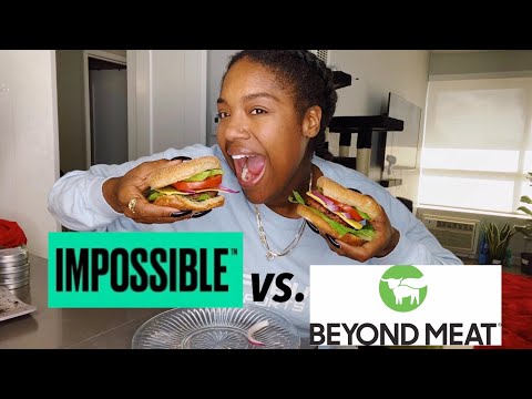 BEYOND BURGER VS. IMPOSSIBLE BURGER | VEGAN FOOD REVIEW