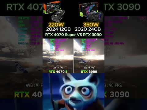 Rtx 4070 Super VS Rtx 3090 #shorts #pcgaming #pc #graphicscard #gpu #gaming #comparison