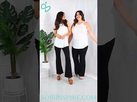 Zenana Sweet & Simple Full Size Halter Neck Tank in Ivory
