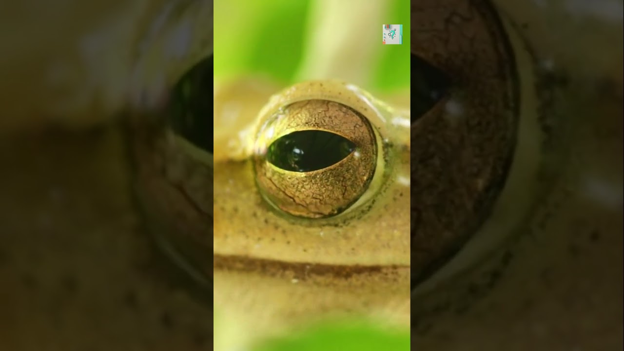 Why Do Frogs Have Transparent Eyelids? 🐸👁️ briefcurious #scienceshorts #weirdnature