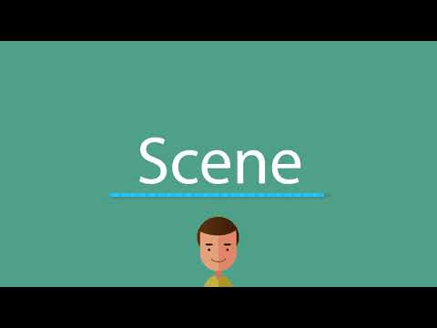 How to pronounce Scene