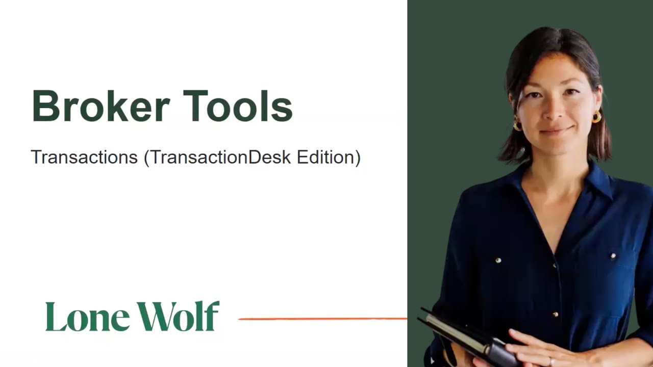 Broker & Admin TransactionDesk Fundamentals