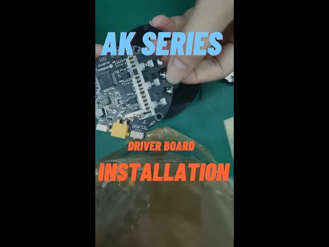 How to install the driver board for AK series motors! (AK 80-9)