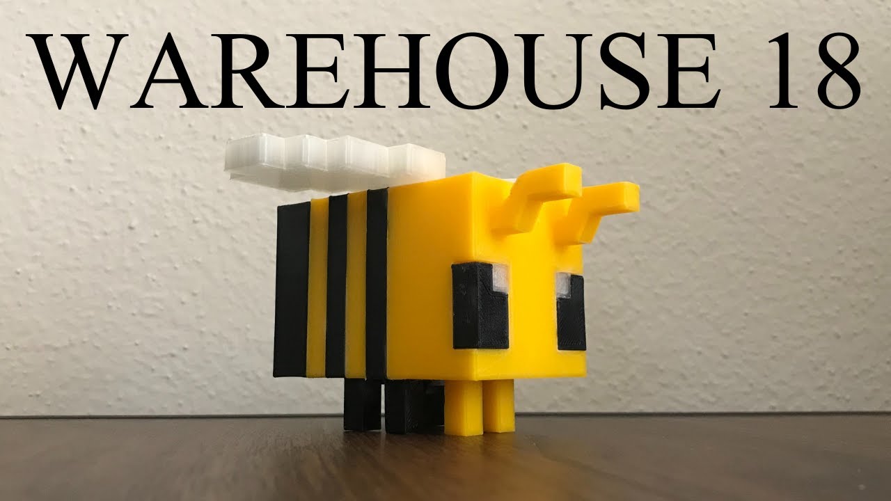 3D Printed Minecraft Bee