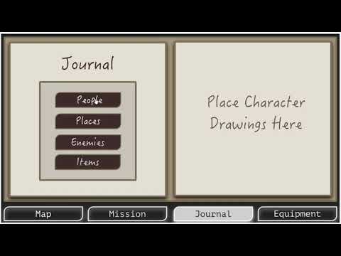 Sample RPG Style Menu UI Mockup | Precious Navarro