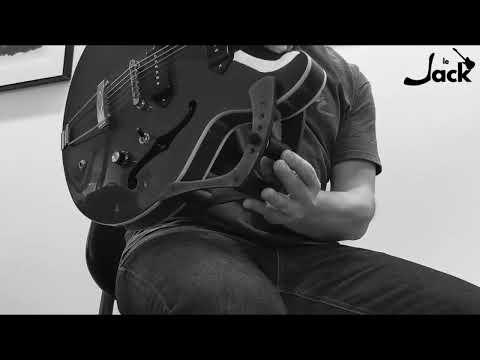 "le Jack" Handmade Wooden Ergonomic Electric Guitar Leg Rest | Reverb
