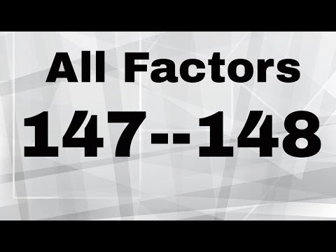 Factors 147 and 148