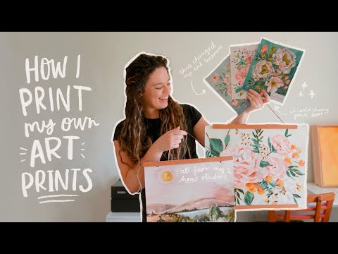 How I Make Art Prints from my Home Studio for my Art Business