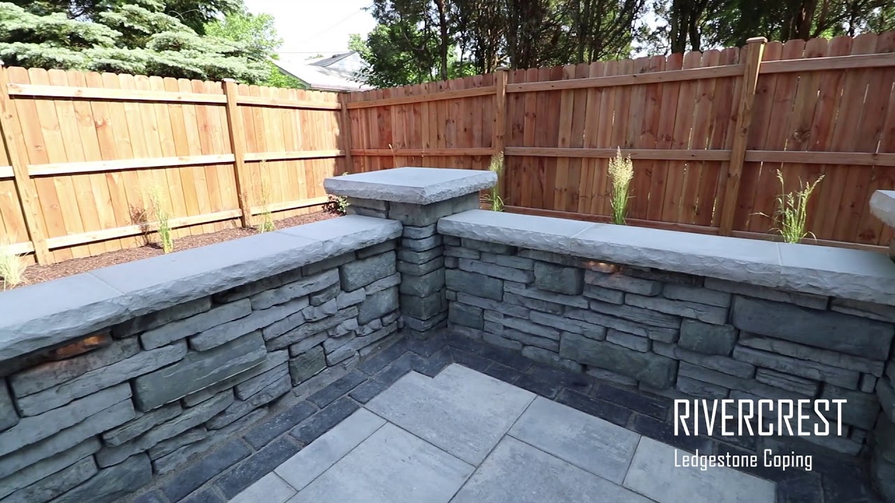 Unilock Rivercrest w Ledgestone Coping