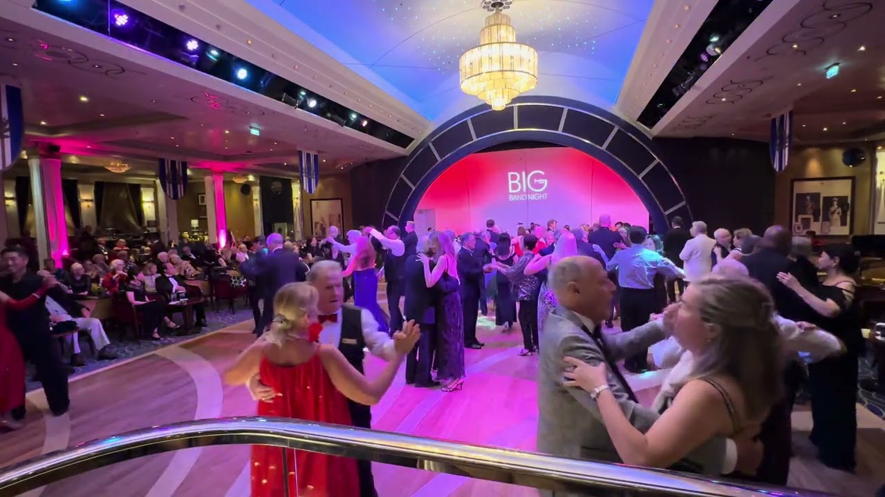 Cunard Queen Mary 2, March 2025. Queens Room Orchestra, Quickstep and Swing