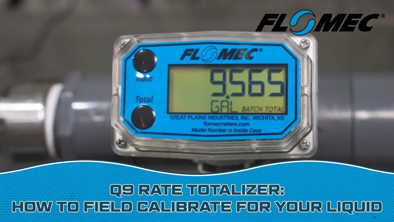 FLOMEC® Q9 Rate Totalizer: How to Field Calibrate for Your Liquid