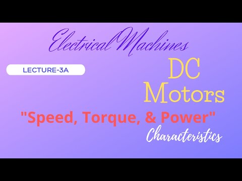 Speed; Torque and Power Video Lecture - Crash Course for Electrical ...
