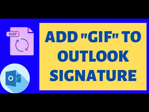 How to Add an animated GIF to Outlook Signature?