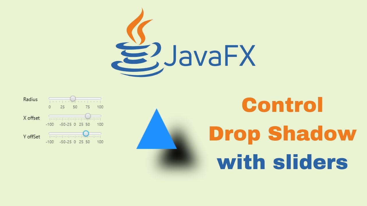 JavaFX and Scene Builder - IntelliJ: Control a drop shadow with sliders