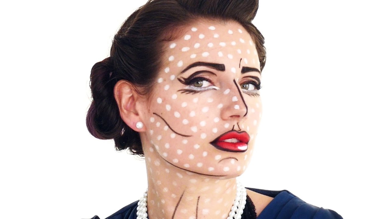 Pop Art Halloween Makeup Tutorial