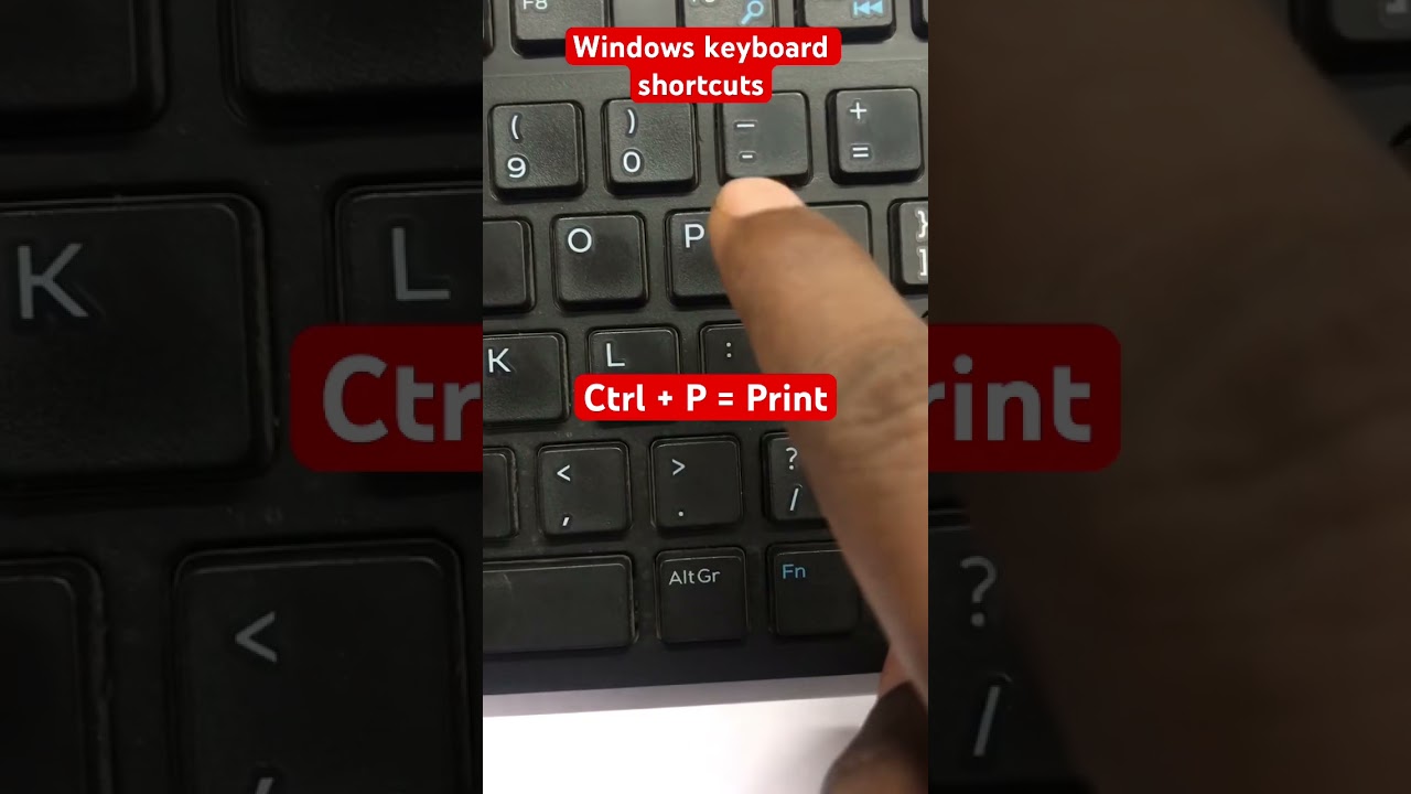 Windows keyboard shortcuts | Ctrl +P #techpandian #trending #youtubeshorts #shorts #windows #viral