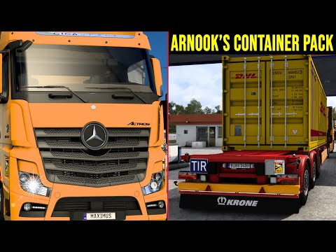 Steam Community :: Video :: ETS2 ProMods 2.64 - Arnook’s Container Pack v14 I New Actros by ...