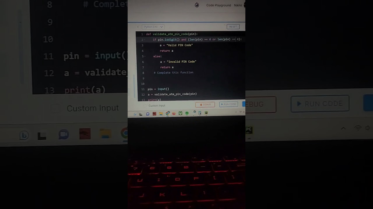 ATM PIN Code Validation #nxtwave #ccbp #ccbpacademy #nxtwavestudent #ccbpintensive #NxtWave